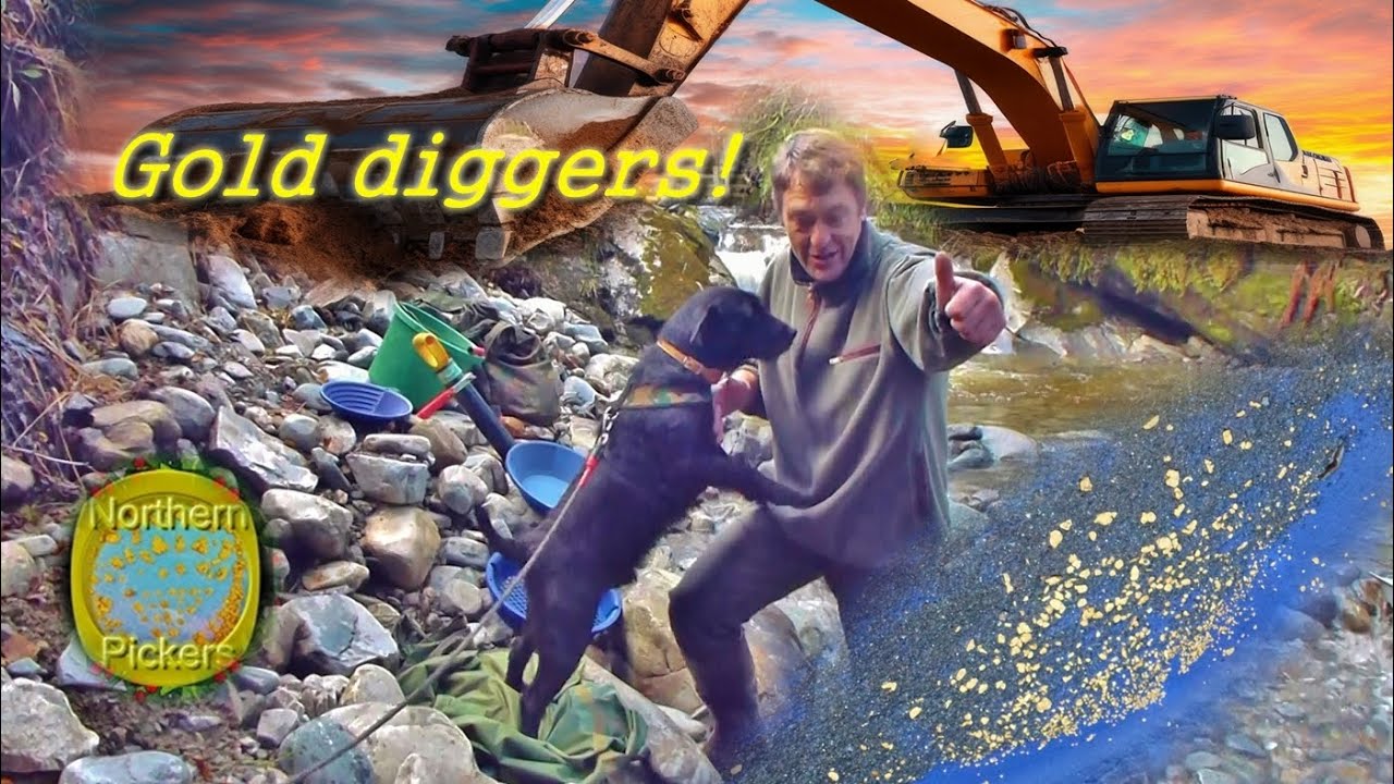 Excavator Gold Digger's! Simple prospecting! - YouTube