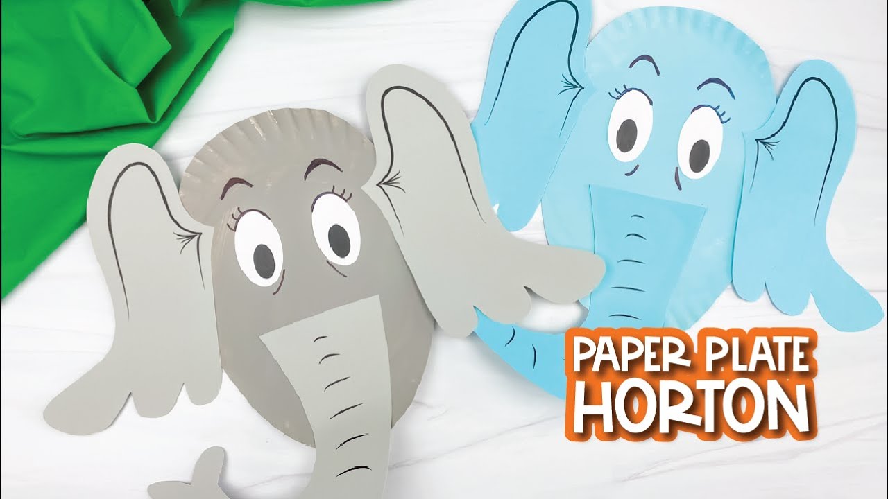 Paper Plate Horton Hears A Who Craft - YouTube