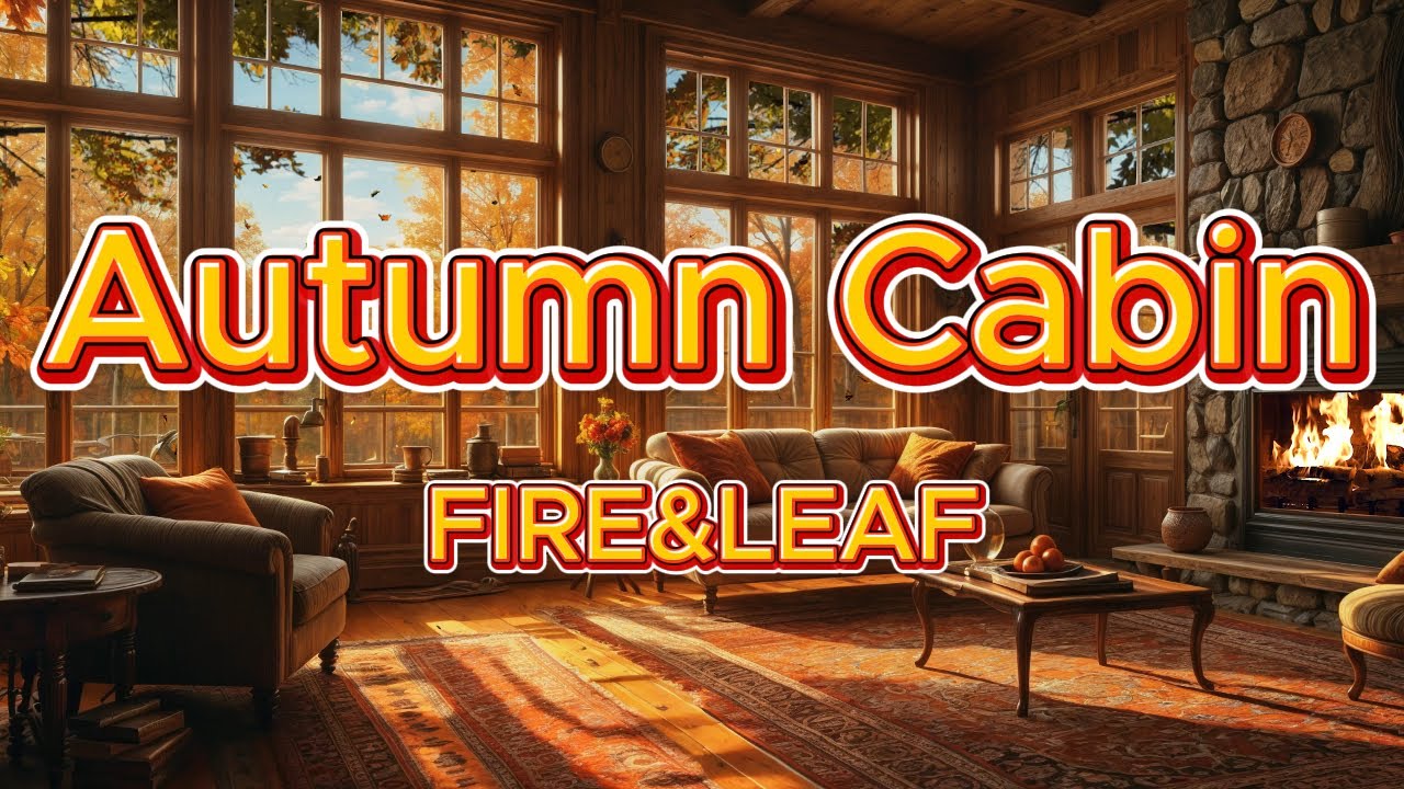 🍂🔥Cozy Autumn Escape | Fireplace & Fall Serenity Indoors - YouTube