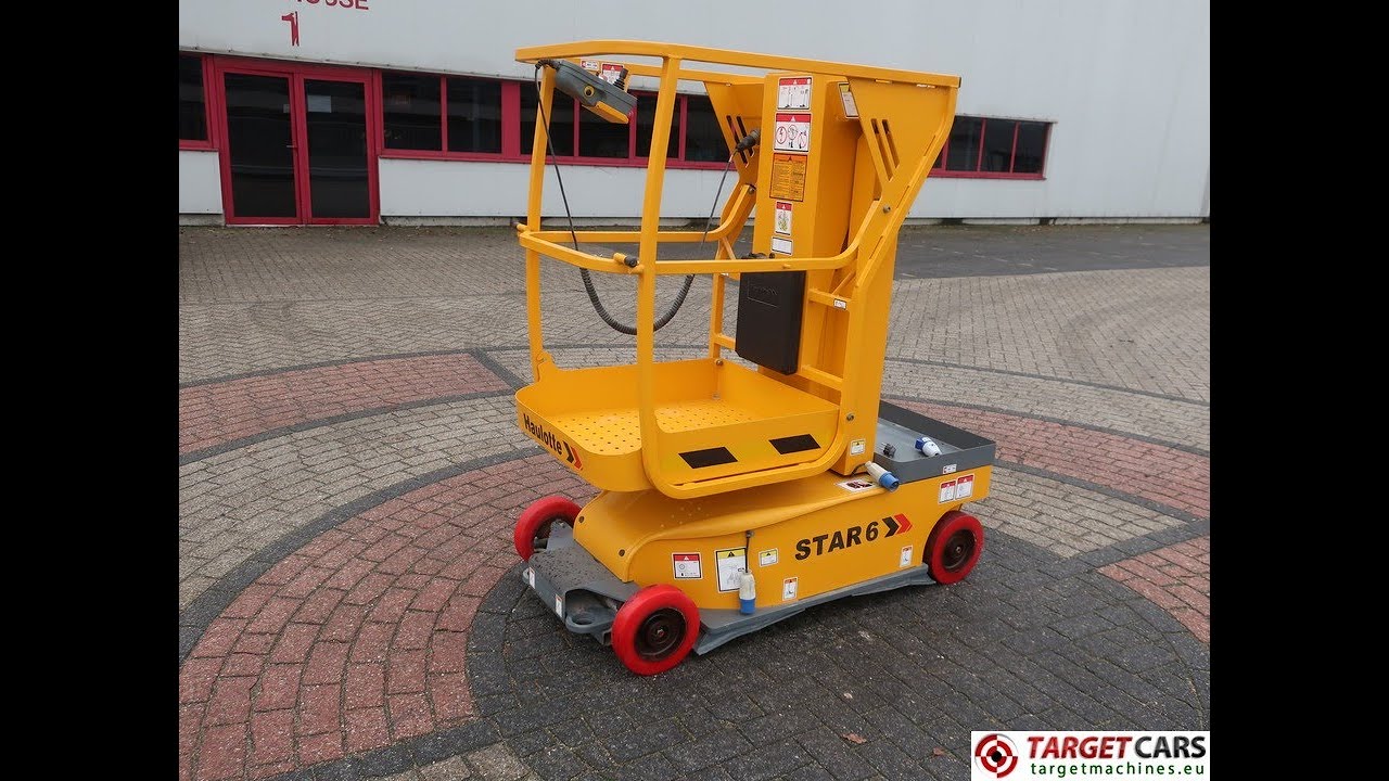 779418 HAULOTTE STAR 6 VERTICAL MAST AERIAL WORK LIFT PLATFORM ELECTRIC ...