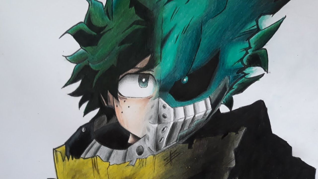 Deku dark - speed drawing - YouTube