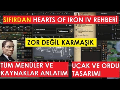 SIFIRDAN Hearts of Iron IV - 40 Dakikada Oyunu Çöz! HOI4 Tutorial - Ordu Uçak Tam Öğretici Rehber