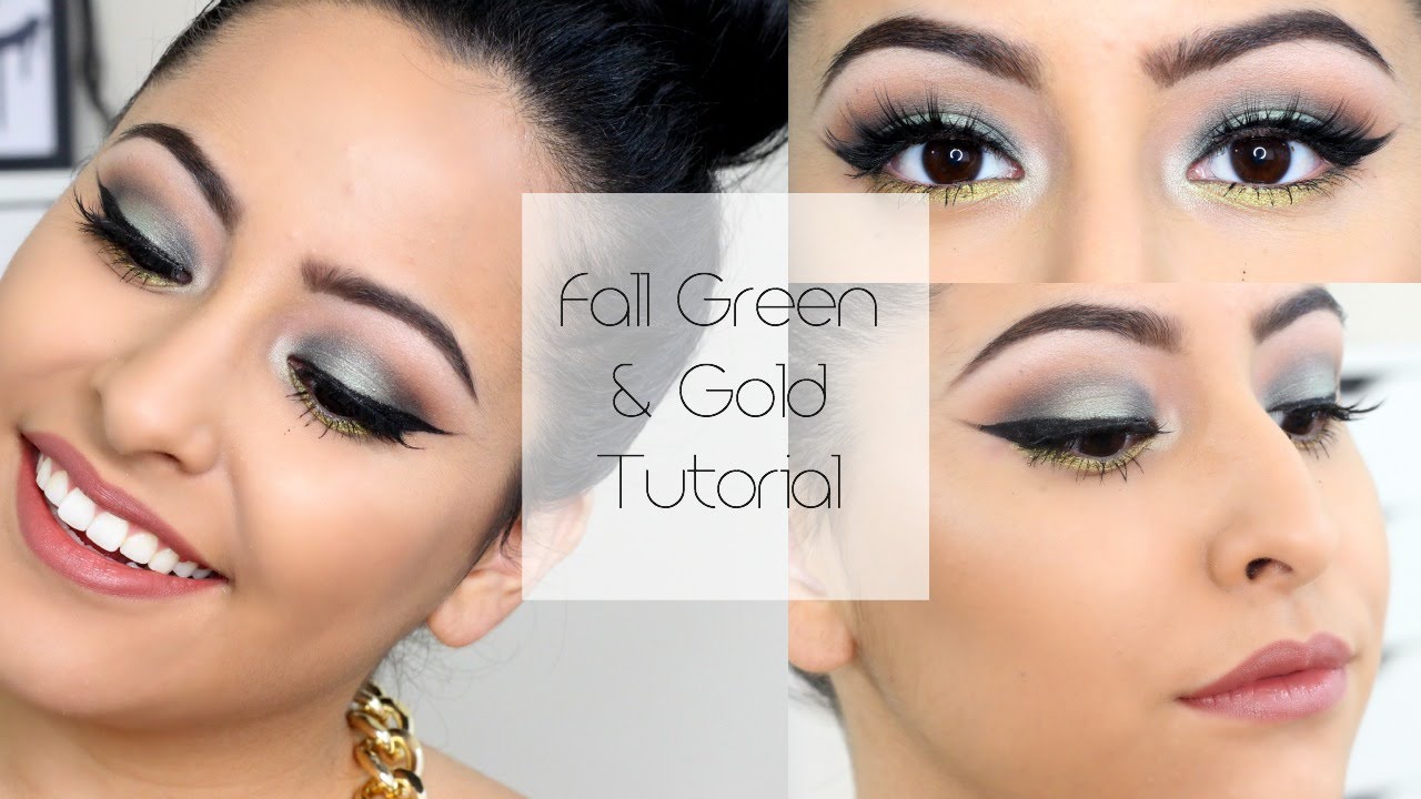 Fall Green & Gold Makeup Tutorial| MissTiffanyKaee - YouTube