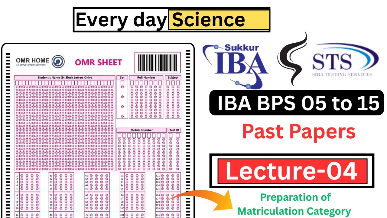 Everyday Science MCQs | IBA BPS 05 to 15 Past Papers | Preparation of ...