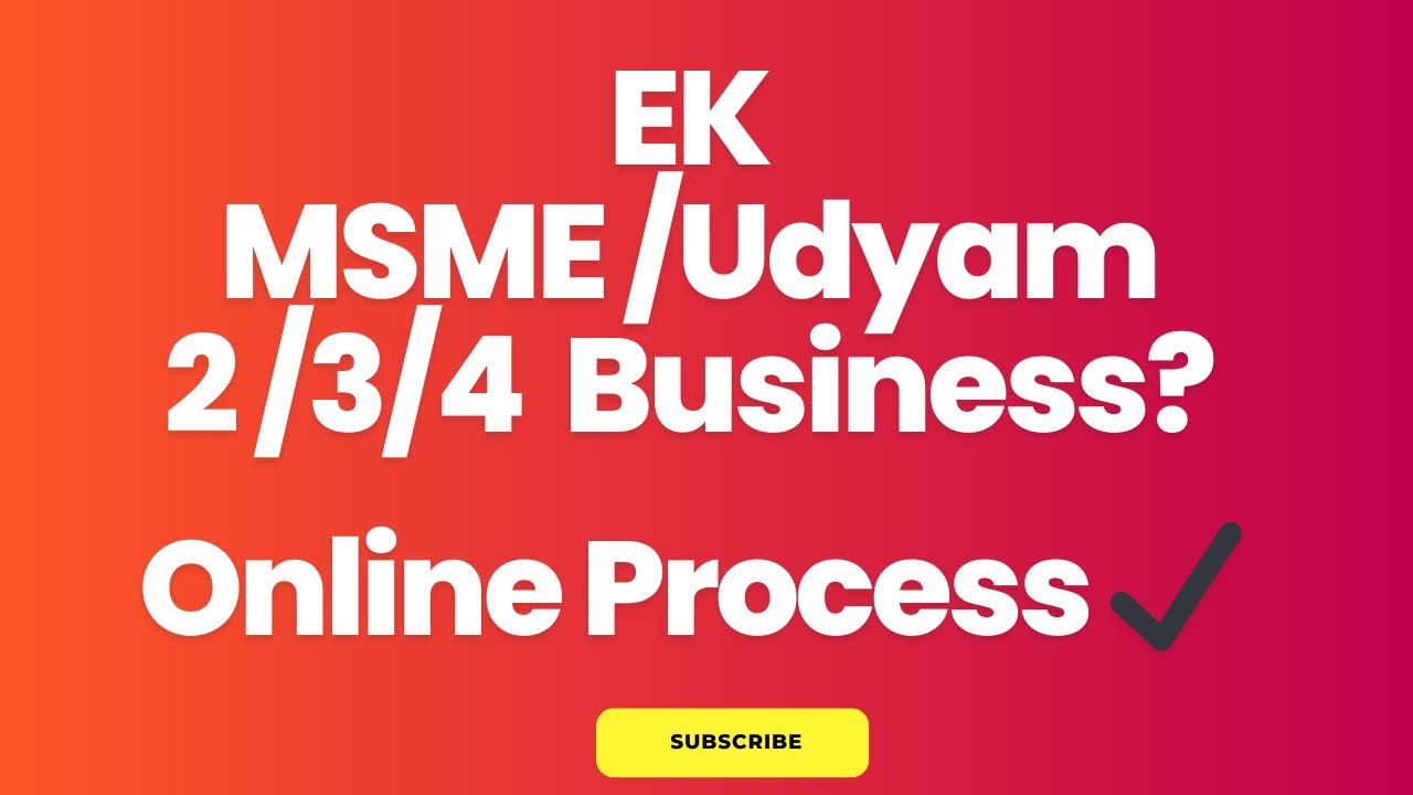 How to add unit in Udyam registration online | how can i add another ...