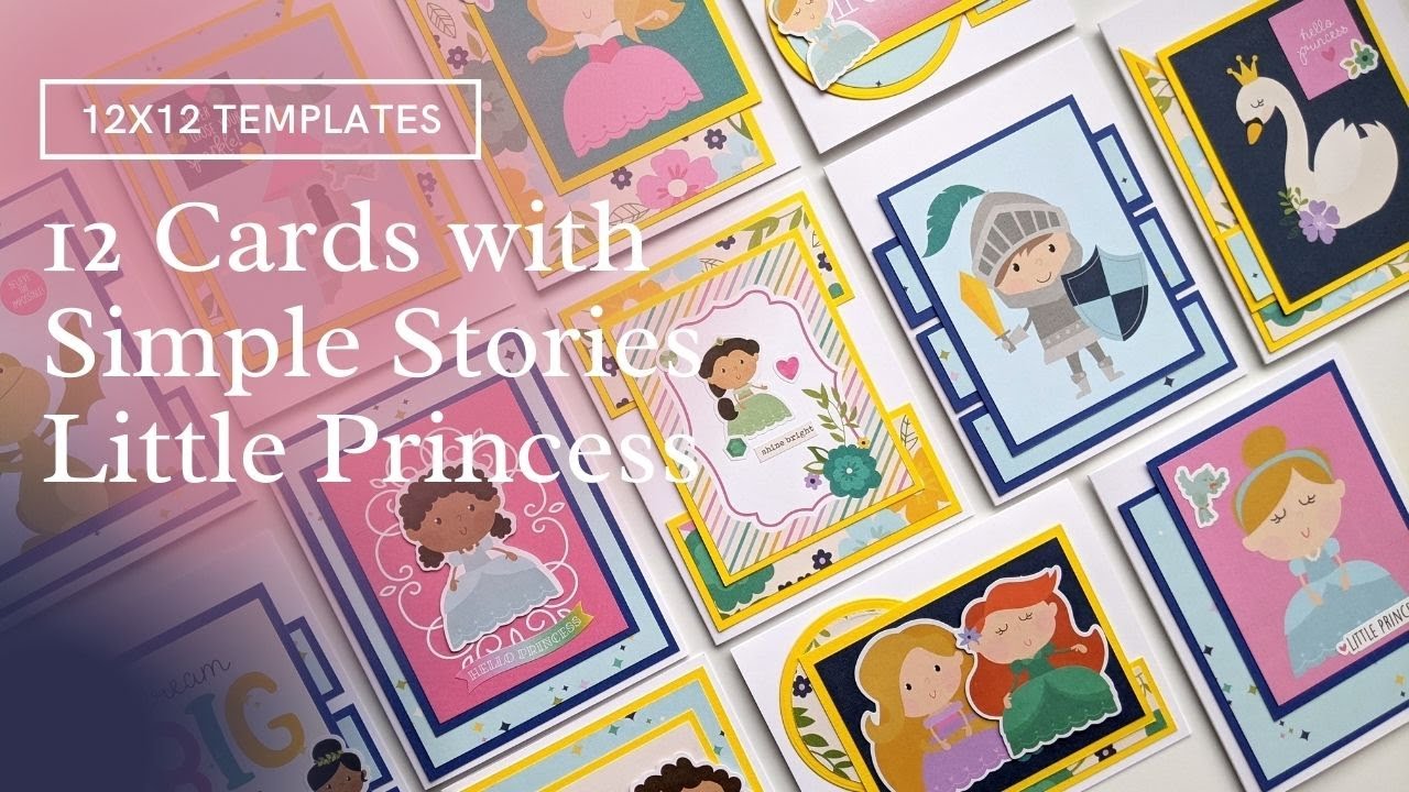 12 Cards | 2 Sheets of 12x12 Paper | No Scraps! - YouTube