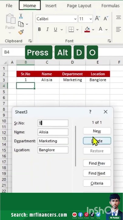How to easily create forms in excel - YouTube