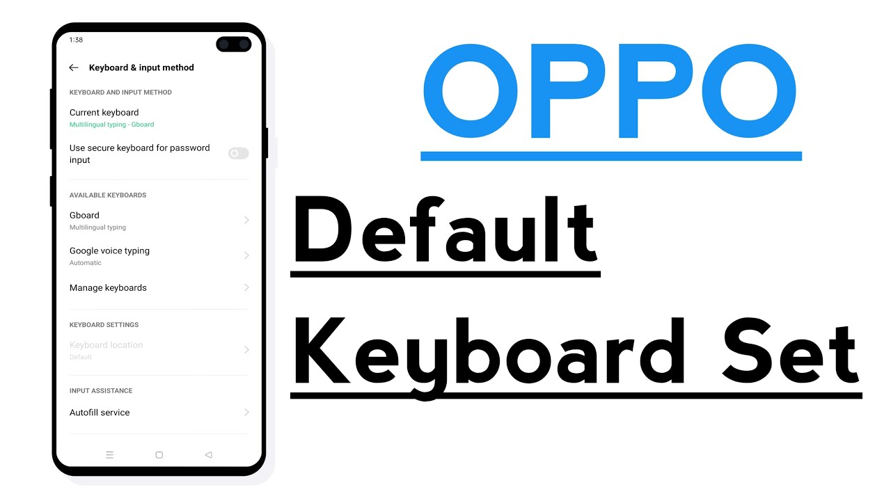 OPPO Phone How To Set Default Keyboard / Default Keyboard Kaise Set ...