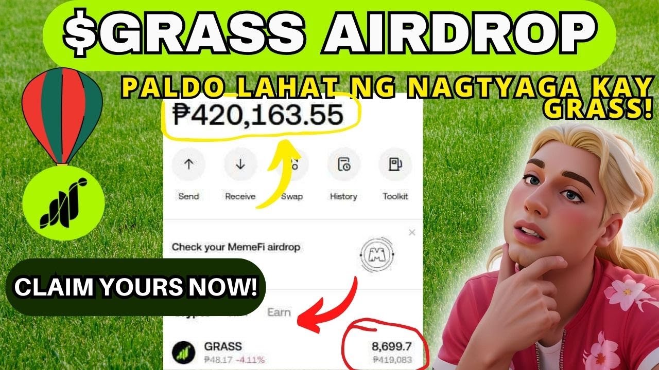 CLAIM $GRASS TOKEN | HOW TO CLAIM THE AIRDROP? STAKING WITH 959% APR ...