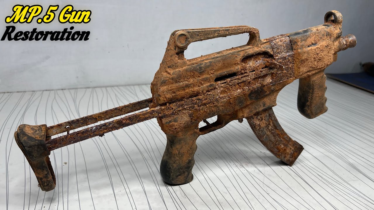 MP5 Gun Restoration mp5 gun before and after ( with test ) MP.5 pistol ...