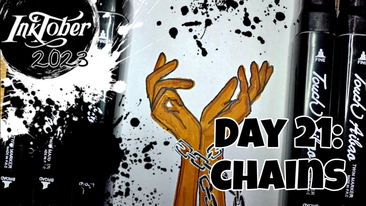 Inktober 2023 Day 21: CHAINS ⛓️ - YouTube