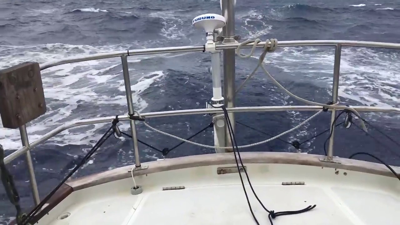 Express Crusader Windpilot North Atlantic june 2018 - YouTube