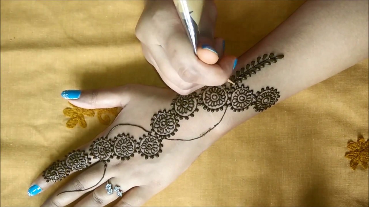 Easy and Quick mehndi Design - YouTube