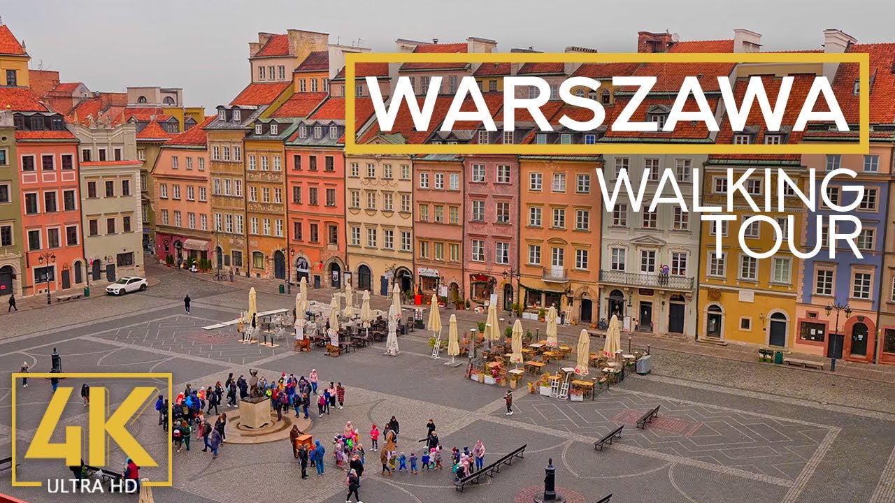 Exploring the Streets of Warsaw - 4K City Walking Tour in the Capital ...