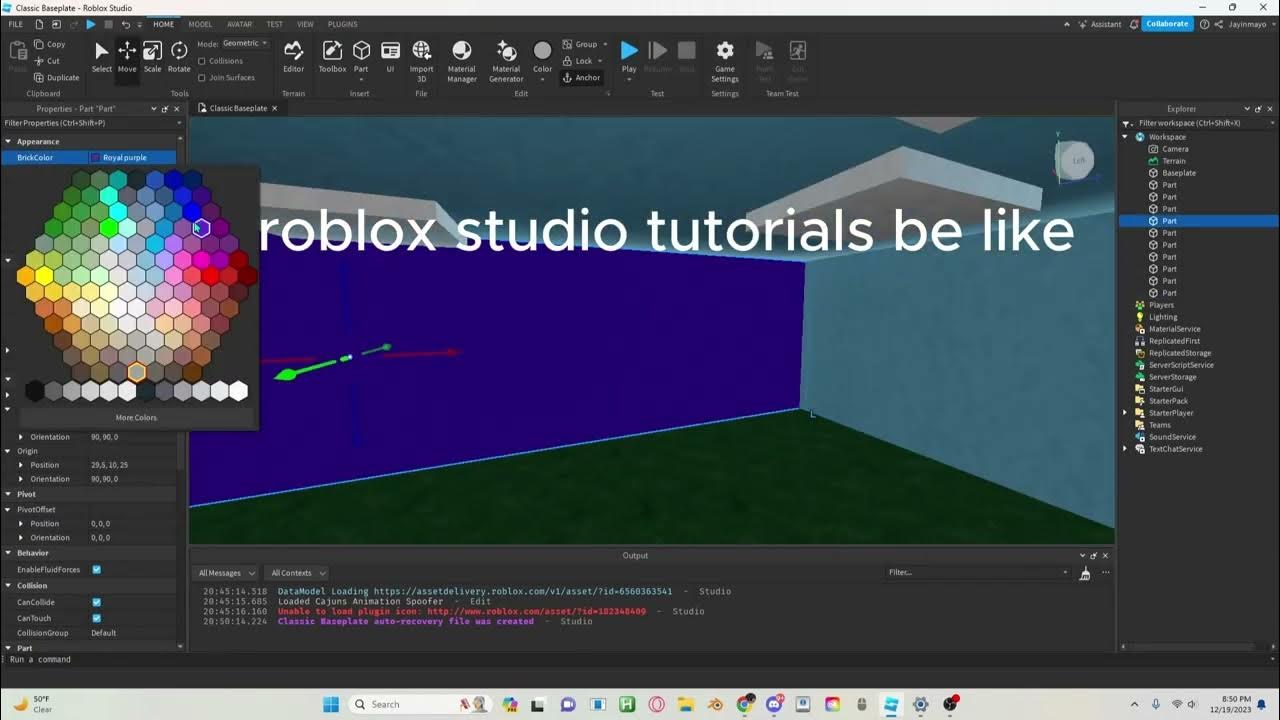 roblox studio tutorials be like - YouTube