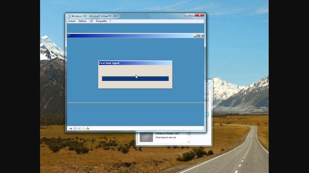 Installing Windows FLP English on Microsoft Virtual PC 2007 - YouTube