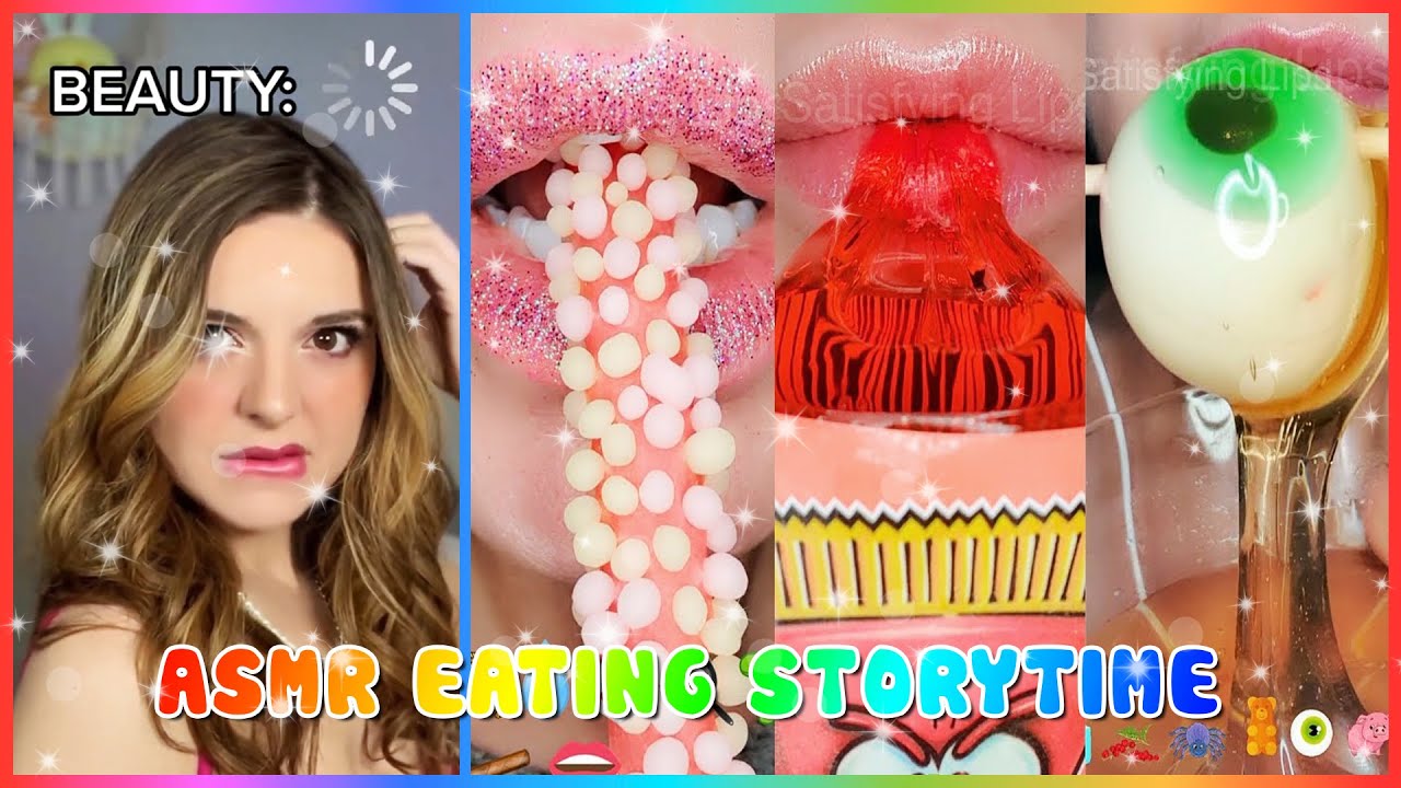 🌈💖 ASMR EATING STORYTIME 💖 POV @briannamizura @marrkadams89 , Storytime ...