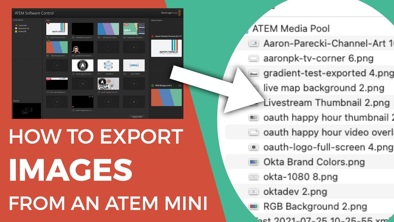 How To Export Images From The ATEM Mini Media Pool To A Computer How To Export Images From The ATEM Mini Media Pool To A Computer