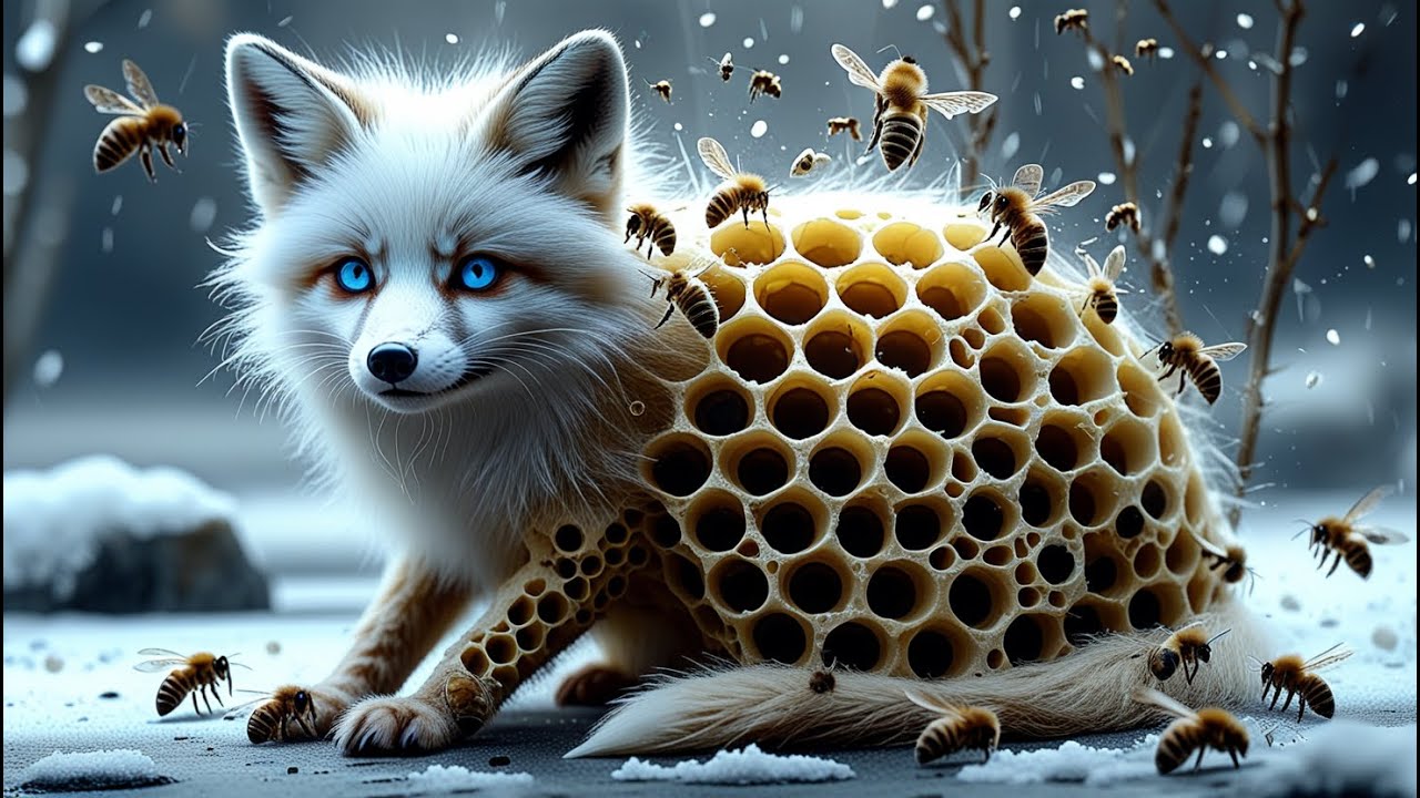 Cute Fox Rescued From Beehive infestation Successfully #animalrescue # ...
