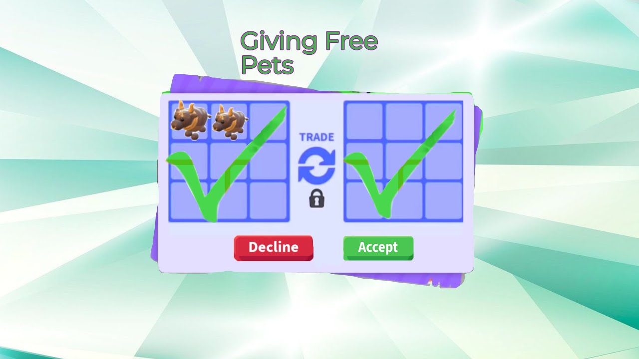 Giving the hole server free pets [Adopt me] - YouTube