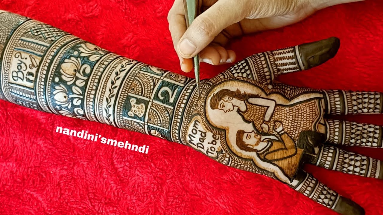 Baby shower full video tutorial for beginners | Learn mehndi with ...