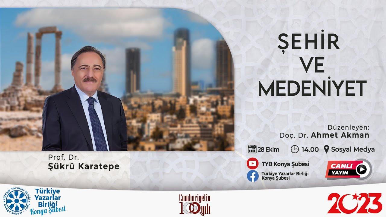 Şehir ve Medeniyet - Prof. Dr. Şükrü Karatepe - YouTube