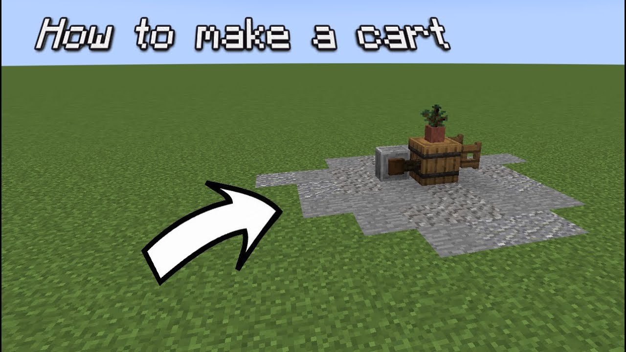 How to make a cart in Minecraft! - YouTube