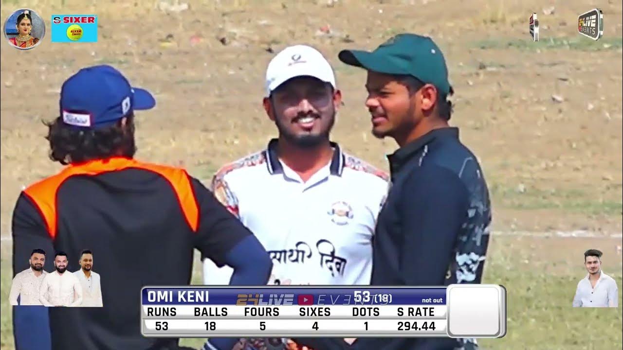 OMI KENI 22 BALLS 59 RUNS || KINJAL SPORTS CHASHAK & ADARSH TROPHY 2024 - YouTube