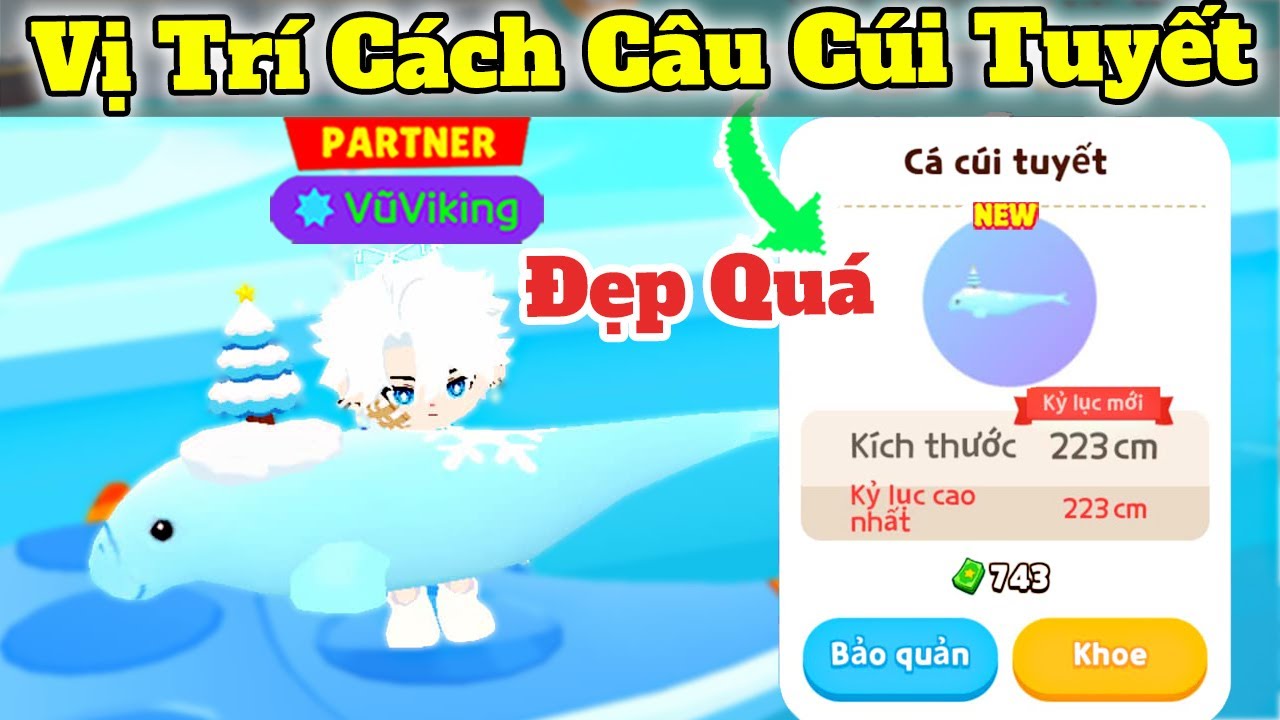 Vị Trí Cách Câu Cá Cúi Tuyết Play Together - YouTube