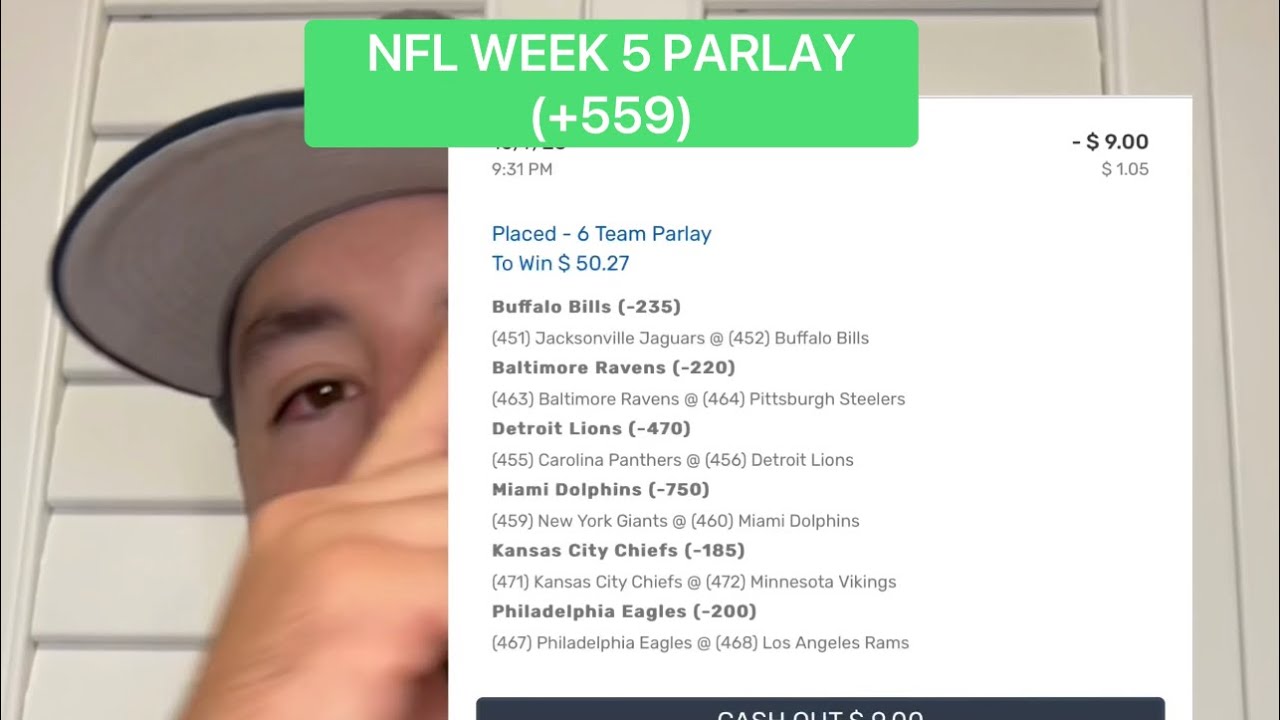 NFL WEEK 5 PARLAY PICKS || SPORTS BETTING NFL - YouTube