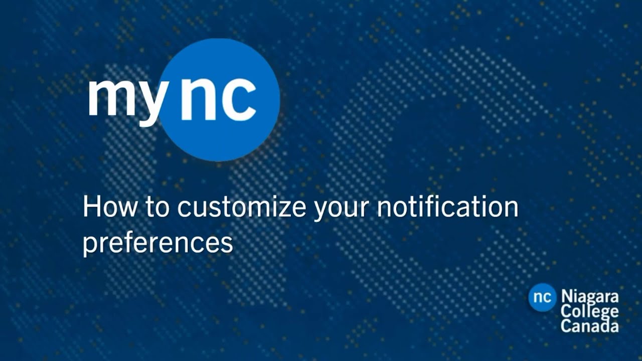 myNC ~ How to customize your notification preferences - YouTube