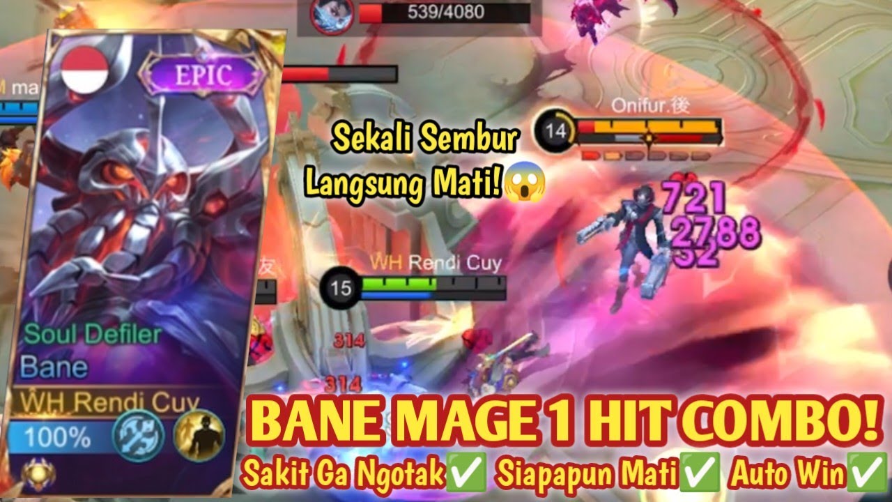 BANE MAGE TANPA SKY PIERCER JUGA OP! BISA 1x SEMBUR MATI!🥵 BUILD BANE ...