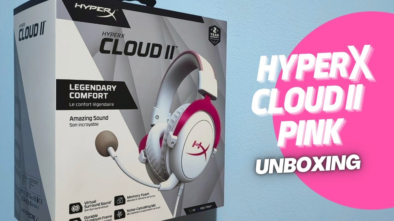 Unboxing de los HyperX Cloud II PINK - YouTube