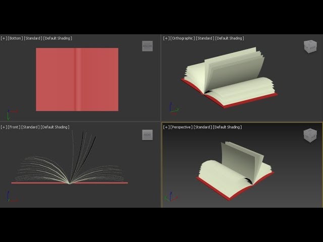 Open Book 3d Model Max Obj Mat Cgtradercom