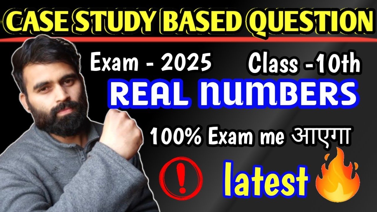 Real numbers class 10 | Case study based questions class 10 maths ...