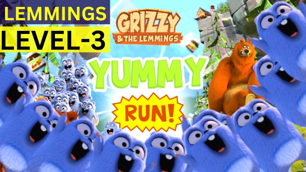 The Lemmings Part Yummy Run LEVEL 3 Complete - Super Speed Lemmings ...