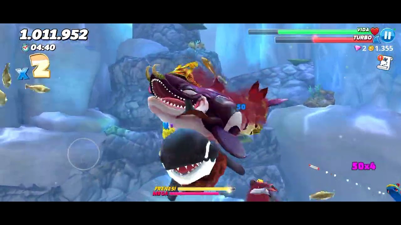 jugando hungry shark world 🦈 Encontré a kempy foot!!!!!!! - YouTube