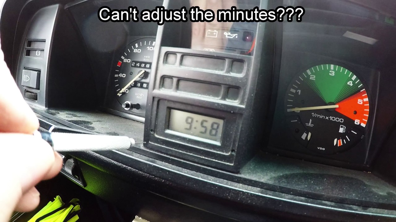 Vanagon digital clock. Can't adjust the minutes?? - YouTube