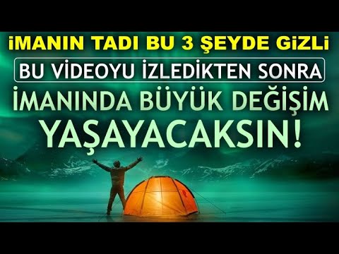 Dikkat..Şu üç şey kimde bulunursa o kişi imanın tadına erer..(Videonun sonunda muhteşem bir dua var)