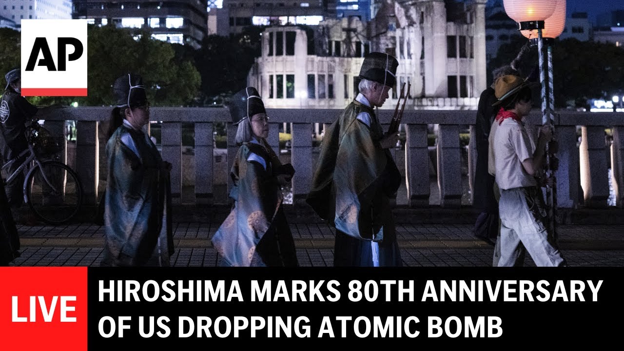 LIVE: Hiroshima marks 80th anniversary of US dropping atomic bomb - YouTube