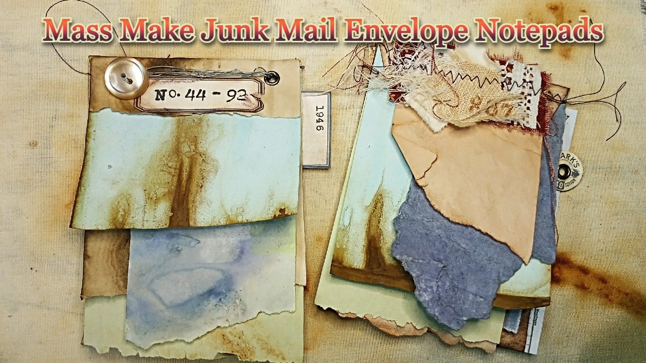 EASY - JUNK MAIL ENVELOPE NOTEPADS W/POCKET - YouTube