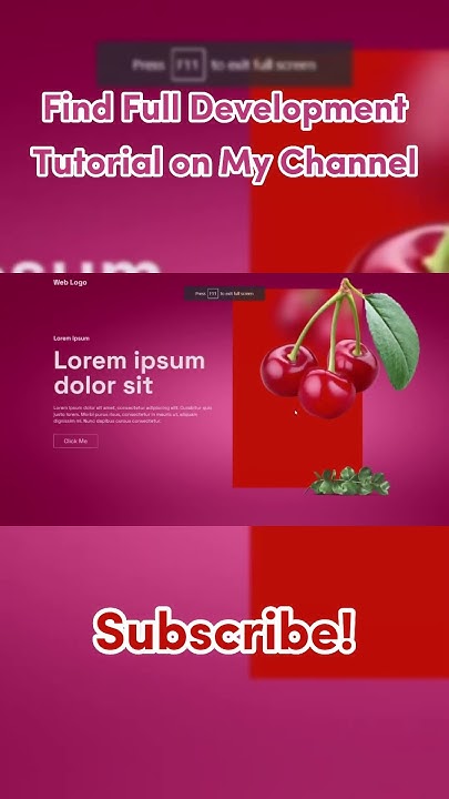 Create Mouse Move Parallax Effect and Entrance Animation using #HTML, #CSS and #JS #shorts - YouTube