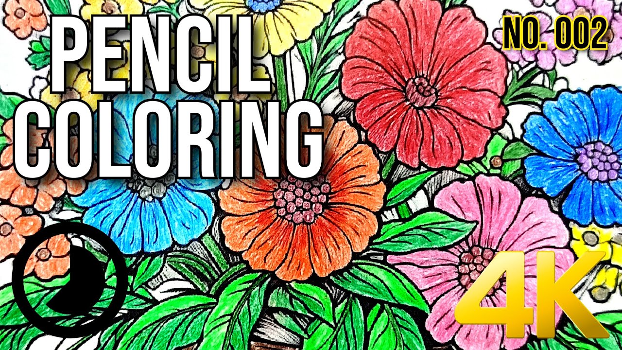 Coloring Pictures - Pencil Coloring No. 002 ♠ Time Lapse | Coloring ...
