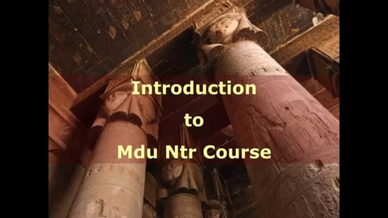 Ancient Egyptian language -INTRODUCTION TO MEDU NETER - YouTube