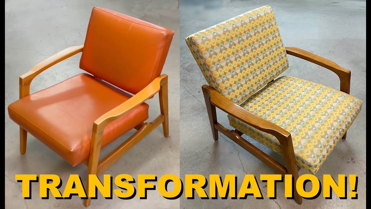 MCM Accent Chair Gets Some Help - YouTube