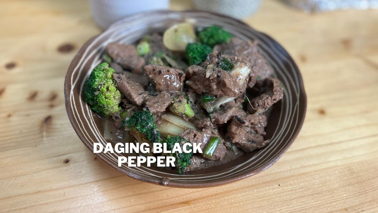 Daging Black Pepper Paling Senang Masak | - YouTube