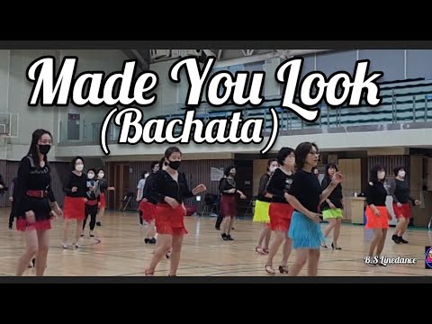 Made You Look (Bachata) Line Dance -Meghan Trainor - YouTube