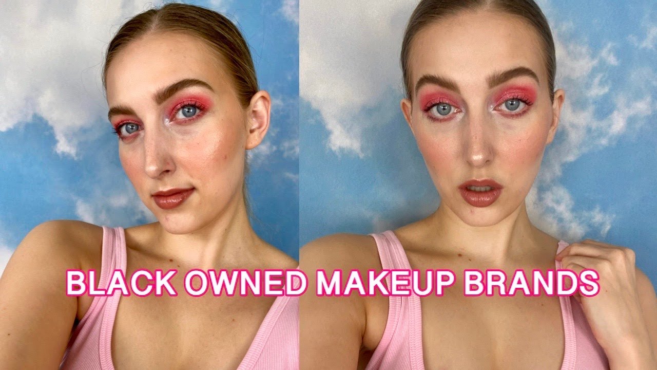 FULL FACE USING ONLY BLACK OWNED MAKEUP BRANDS | Fenty, Nabla, Umoa ...