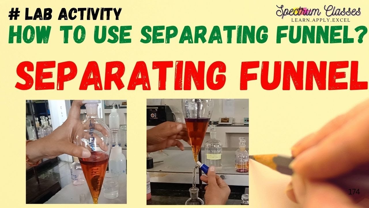 How to use separating funnel in a correctly? - YouTube