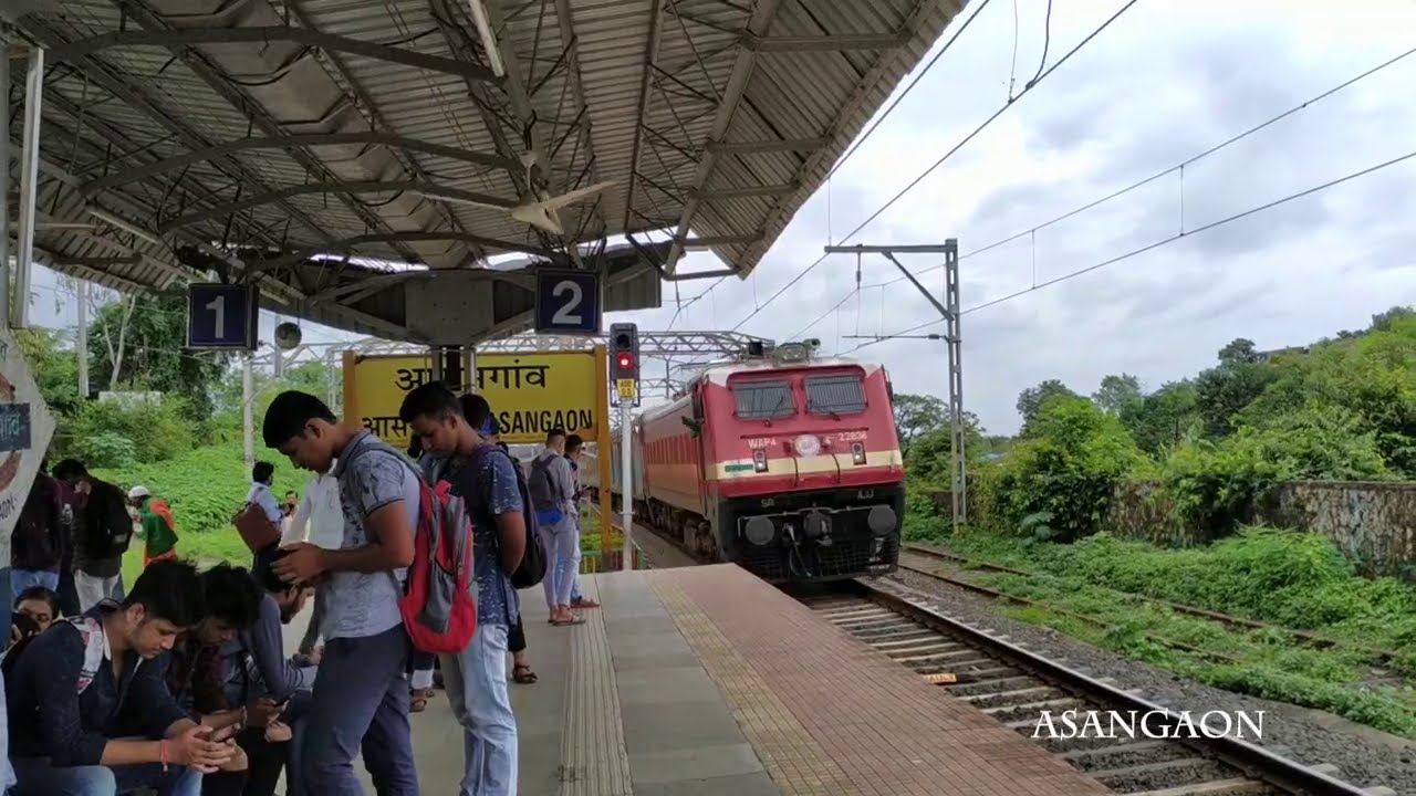 Mumbai Local Train Stations Super Fast Trains Passing Mumbai Max. - YouTube